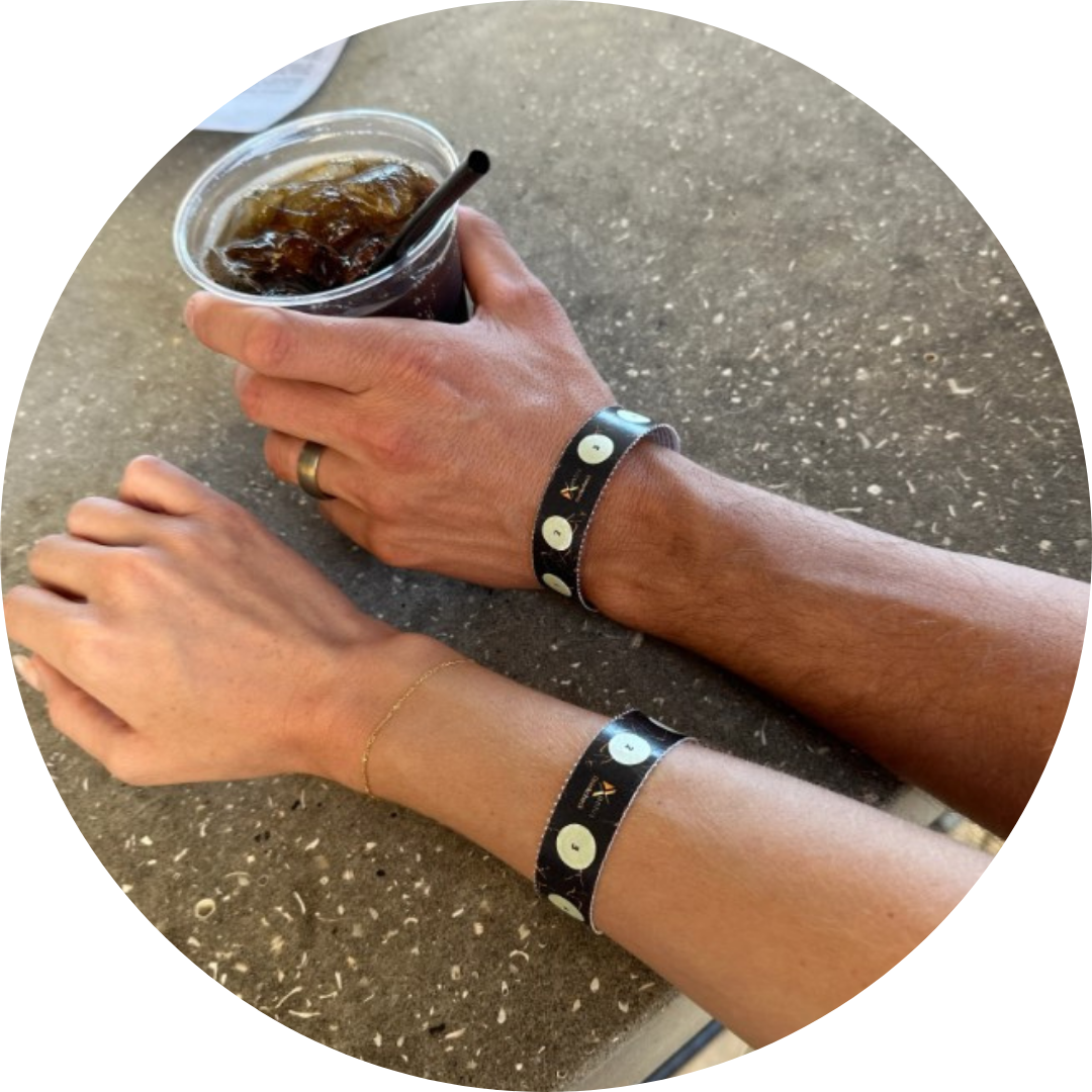 Don t Get Drugged Get DrinkSafe Wristbands in Black Gold